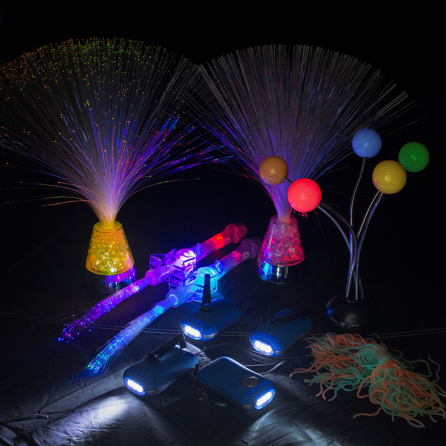 Lys tilbehørssæt til den mørke hule og pop-up sansetelte - SmartSteps2Learn